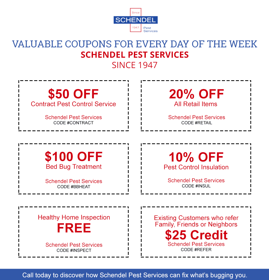 Coupons | Schendel Pest Services